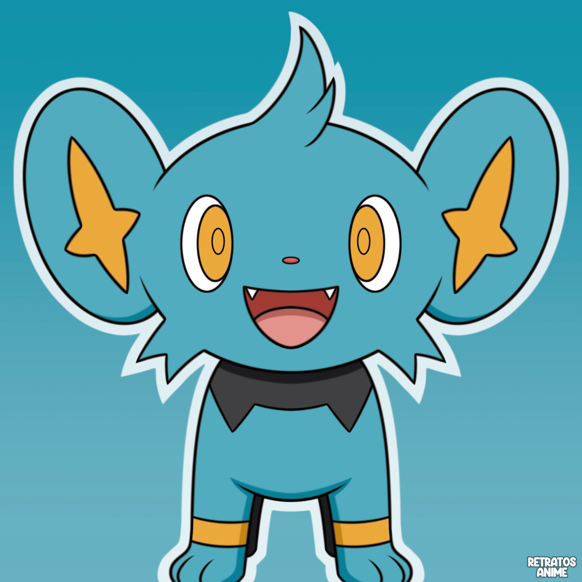Retratosanime - Shinx, Pokémon