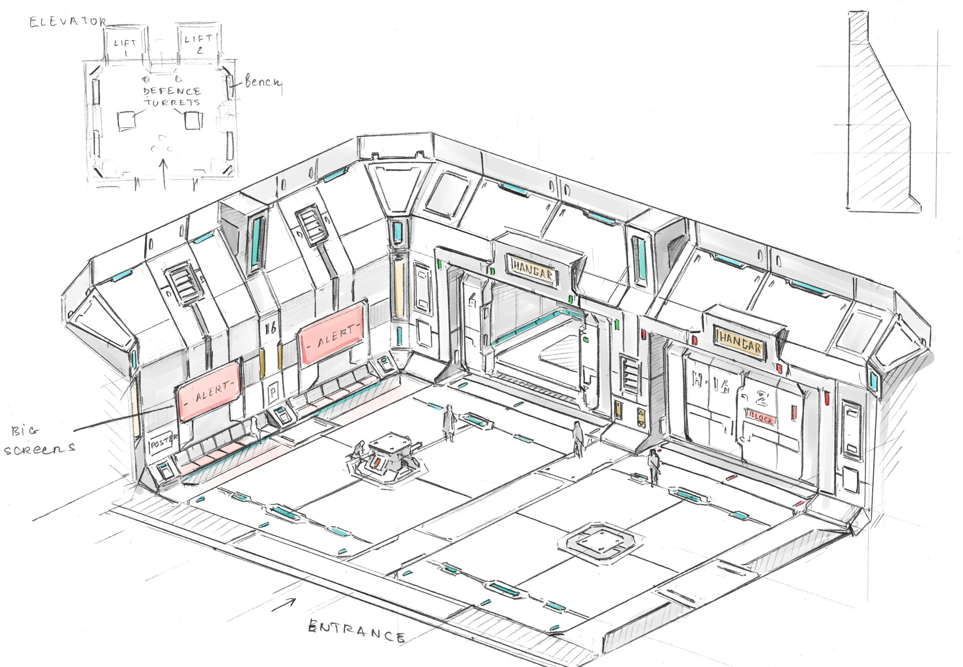 ArtStation - Elevator scene