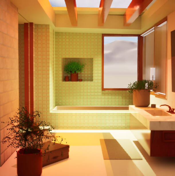 ArtStation - 3D Bathroom Interior