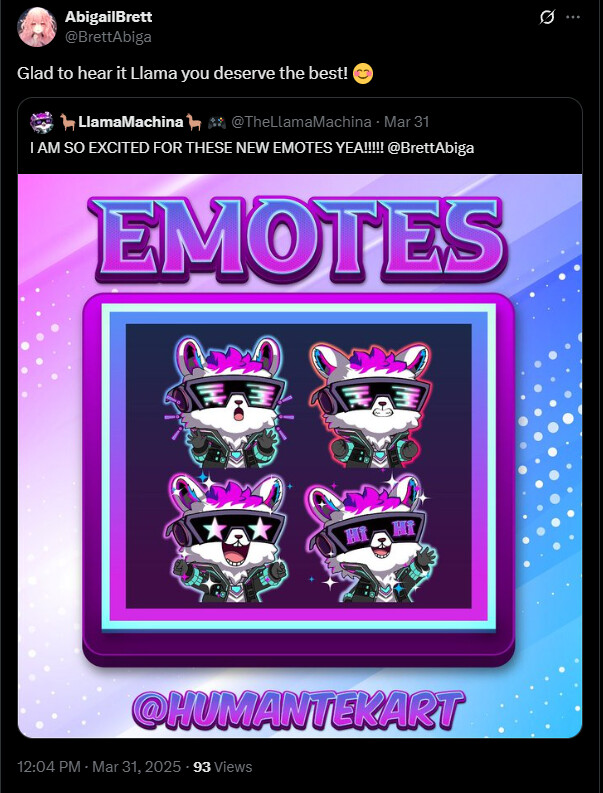 ArtStation - Cyberpunk Llama Emotes Shoutout