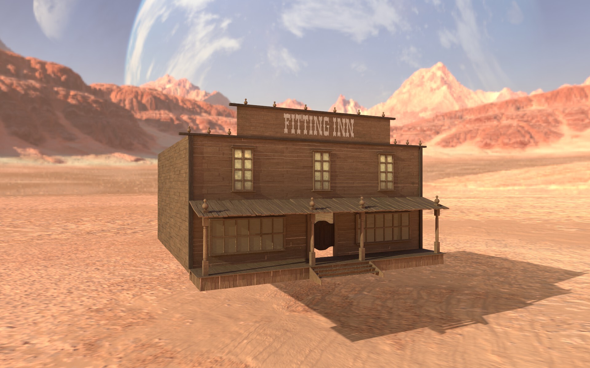 ArtStation - Western saloon
