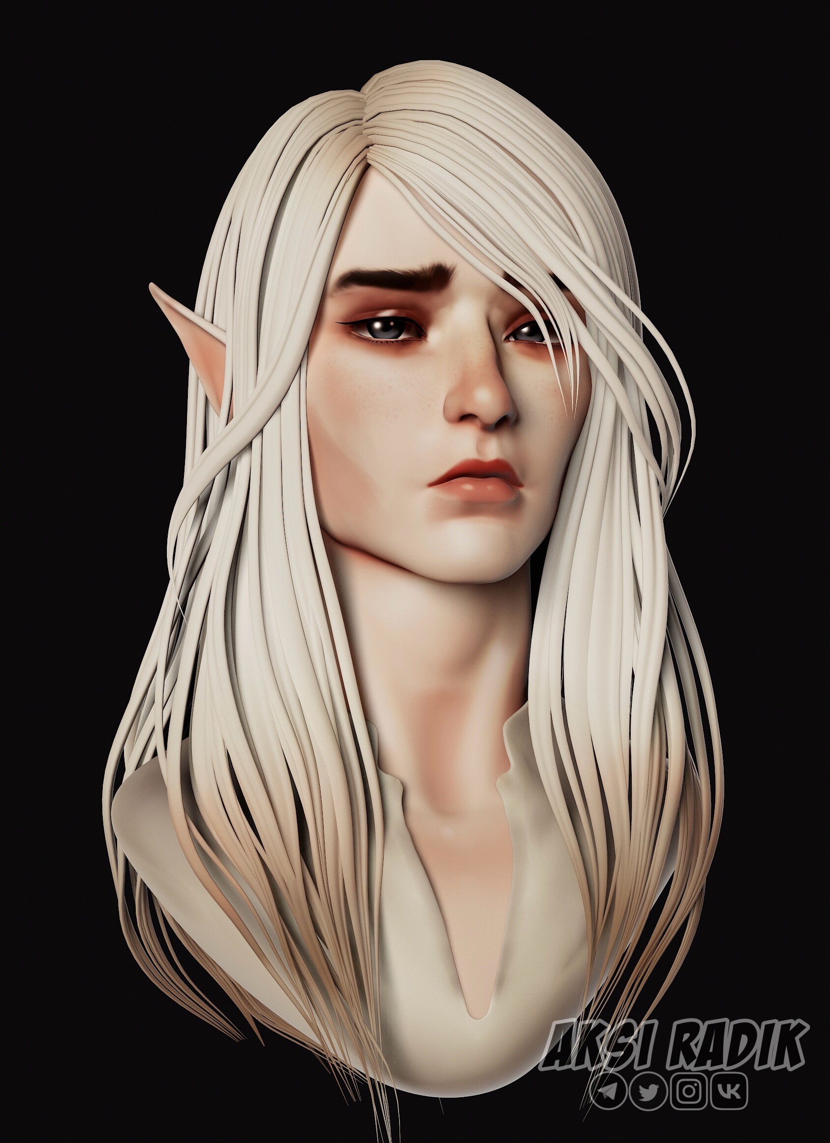 ArtStation - Crying elf
