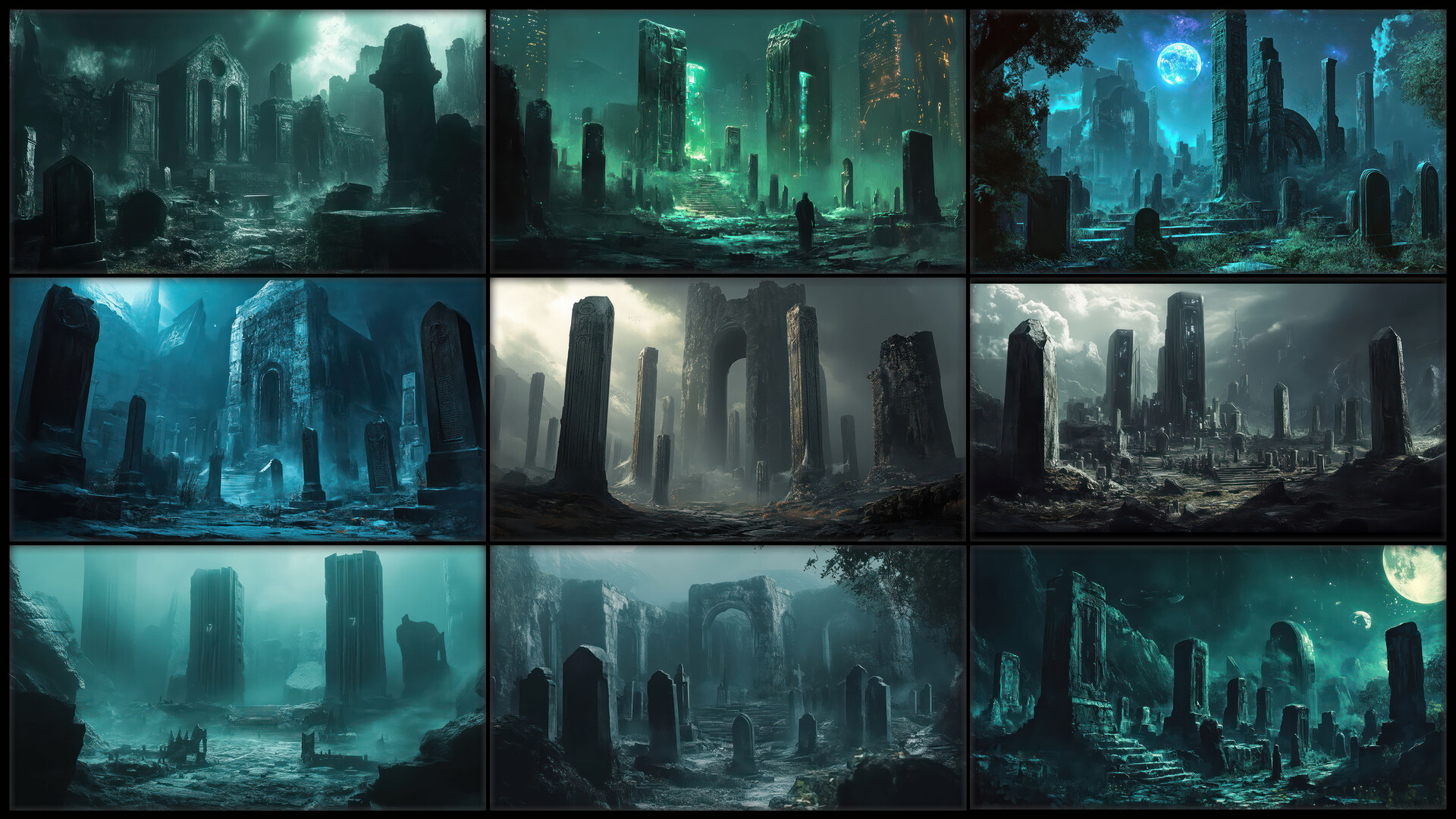 Ferial Concept - 🔹270 Sci-Fi Graveyard - Environment Concept Reference ...