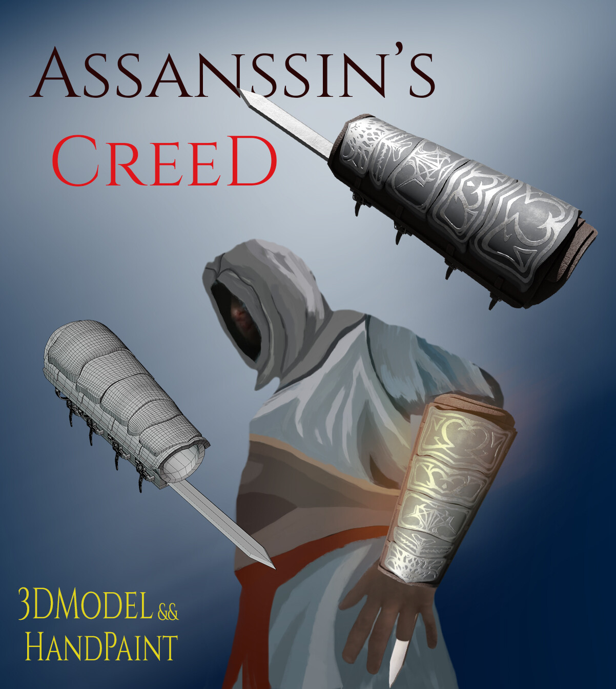 ArtStation - Model and PhotoHandPaint FanArt AssanssinsCreed Altair ...