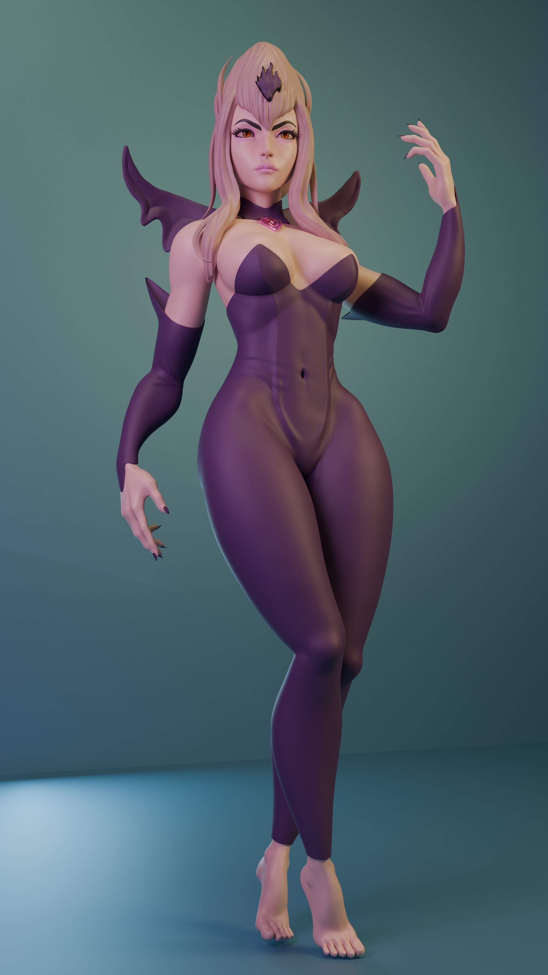 ArtStation - Evelynn (demoness)