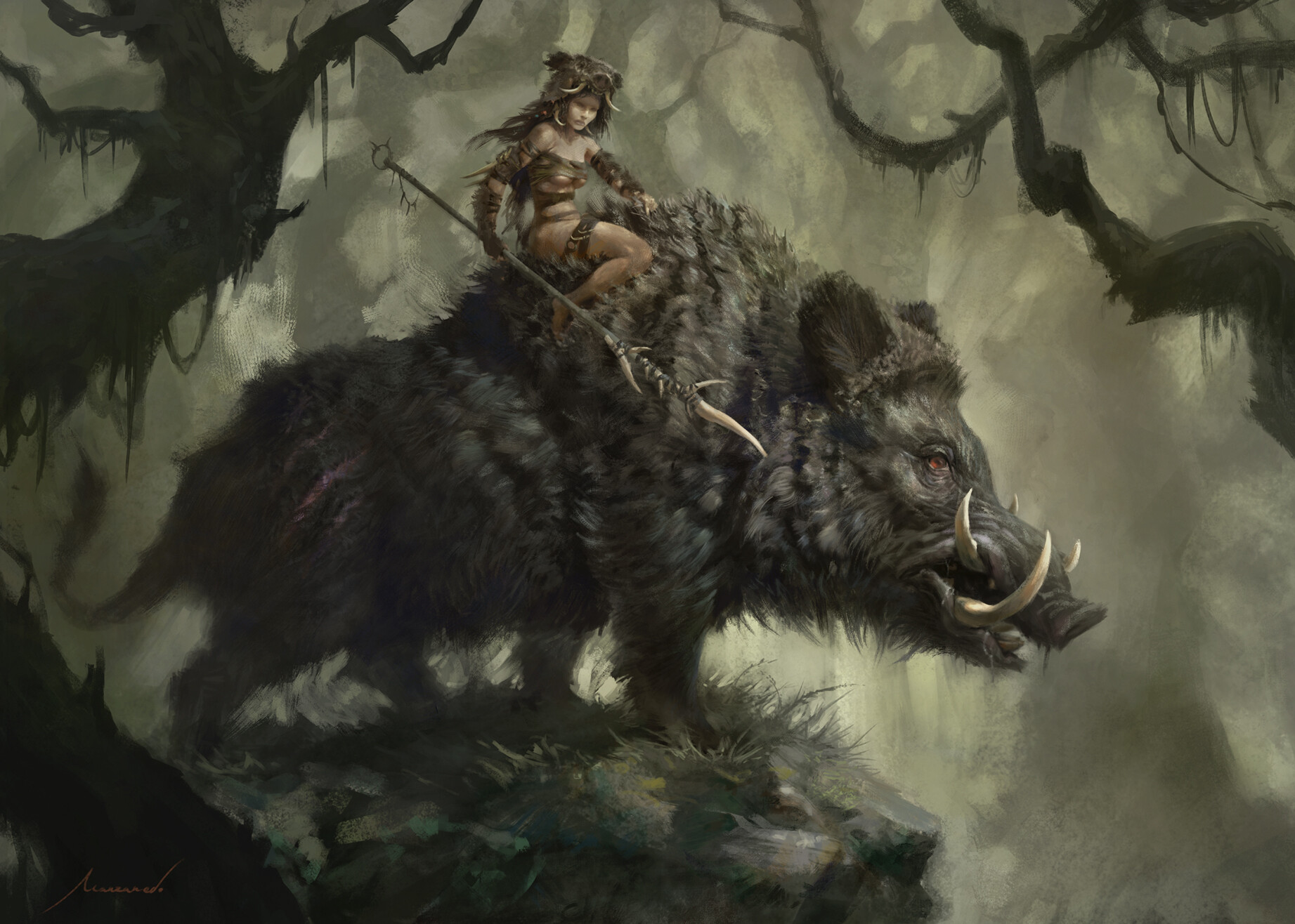 Boar Cavalier (5e Creature) - D&D Wiki