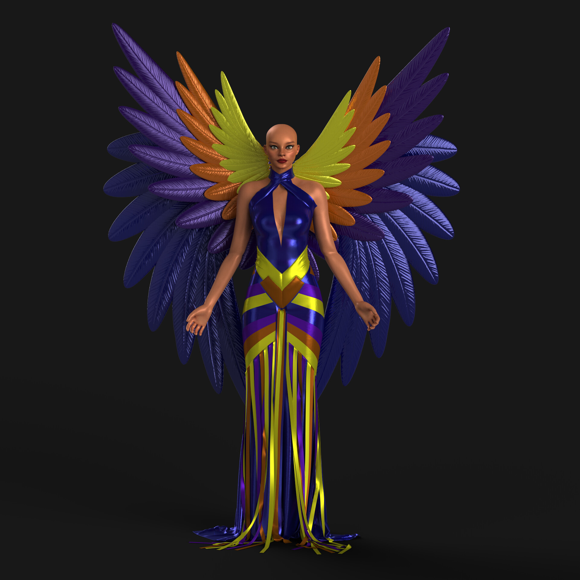 ArtStation - fur dress