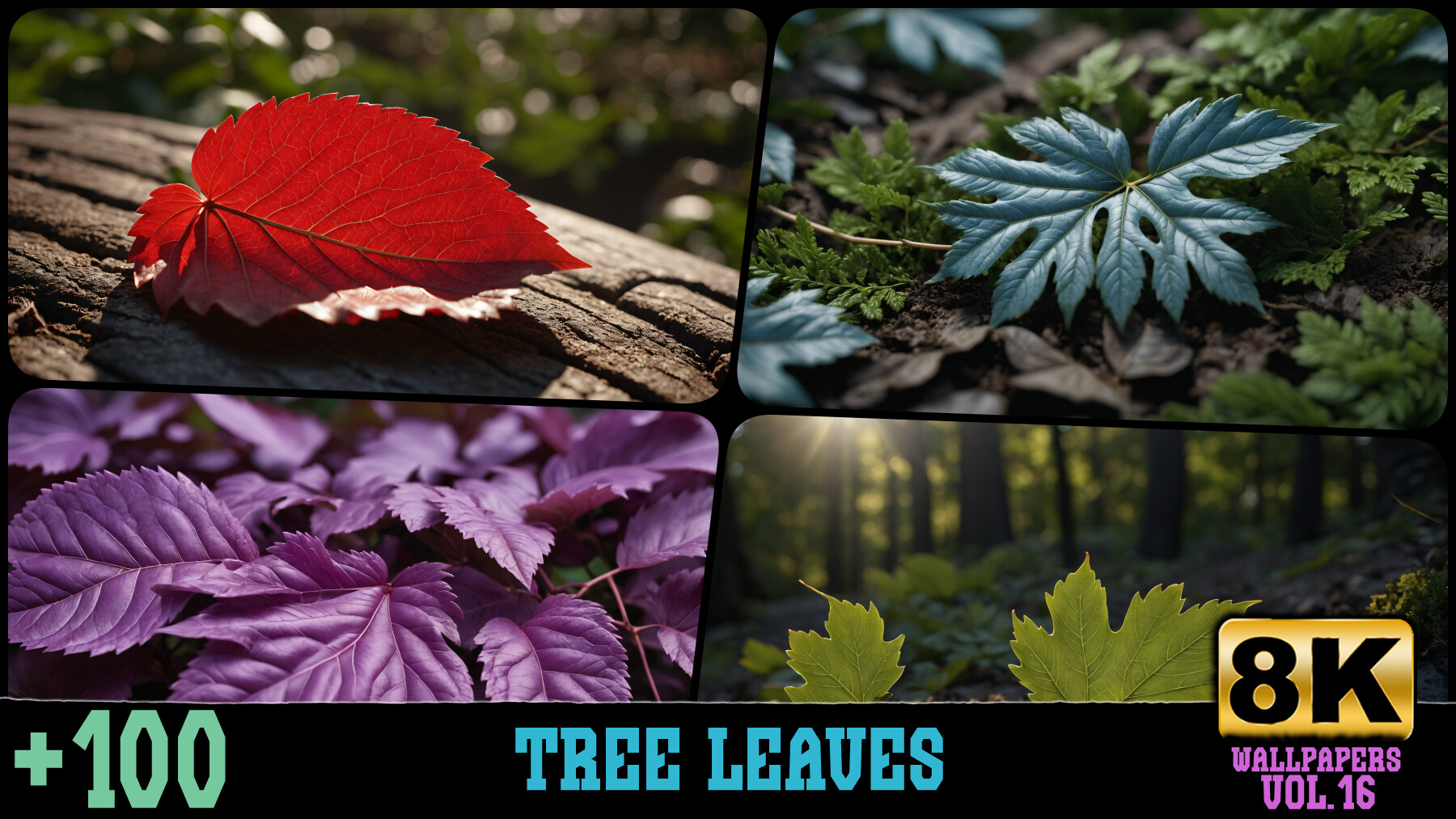 ArtStation - +110 Tree Leaves | 8K Resolution | Epic Wallpapers Vol.16