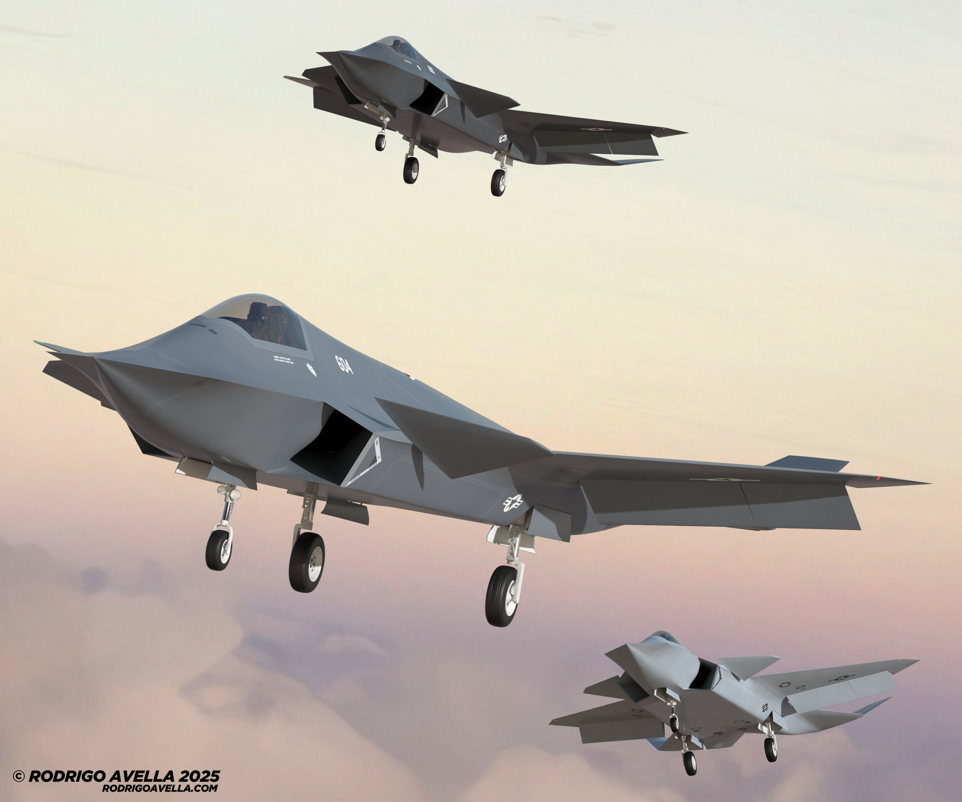 Rodrigo Avella - Sixth generation fighter concept - Upgrade