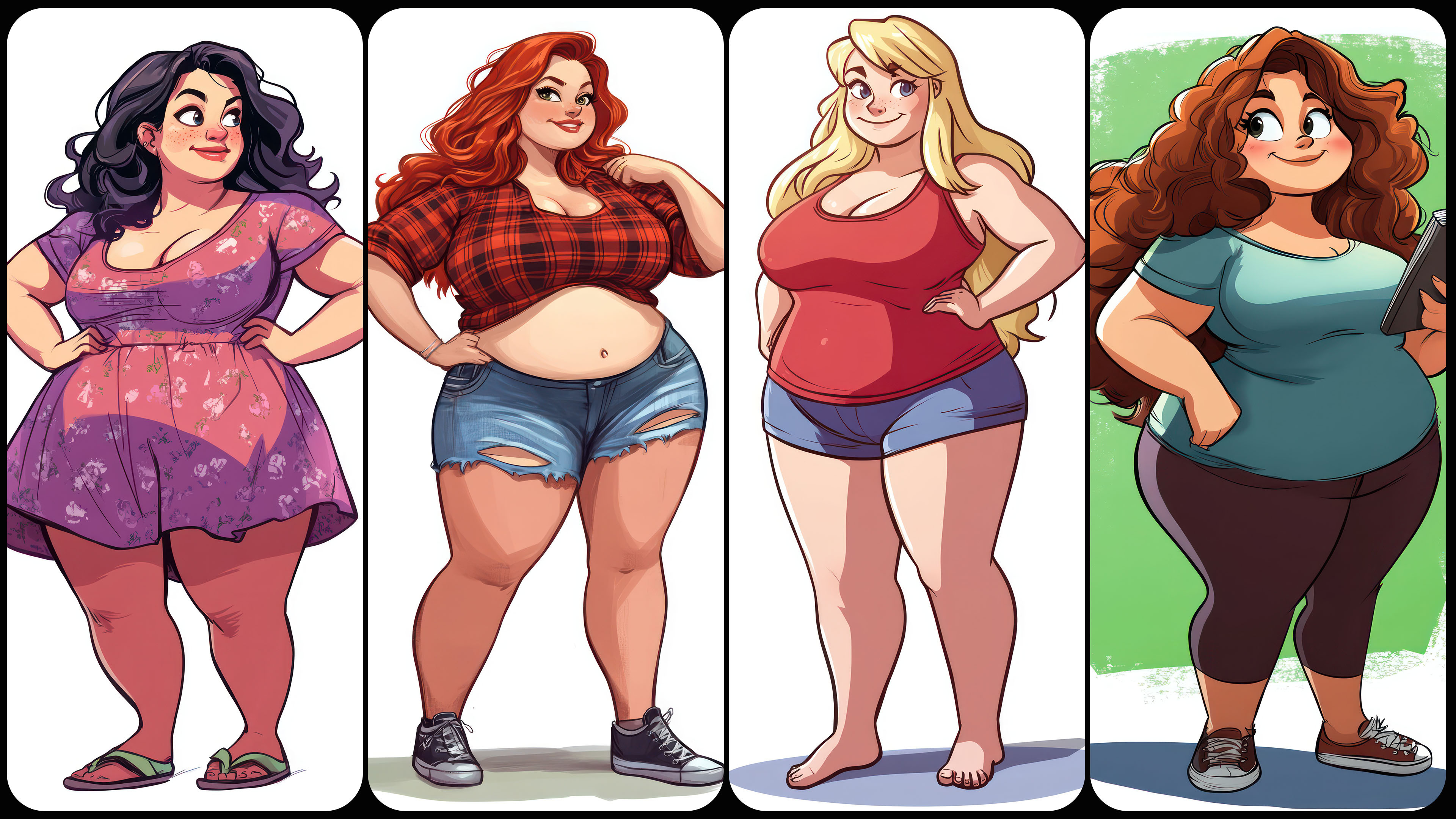 plus size cartoon