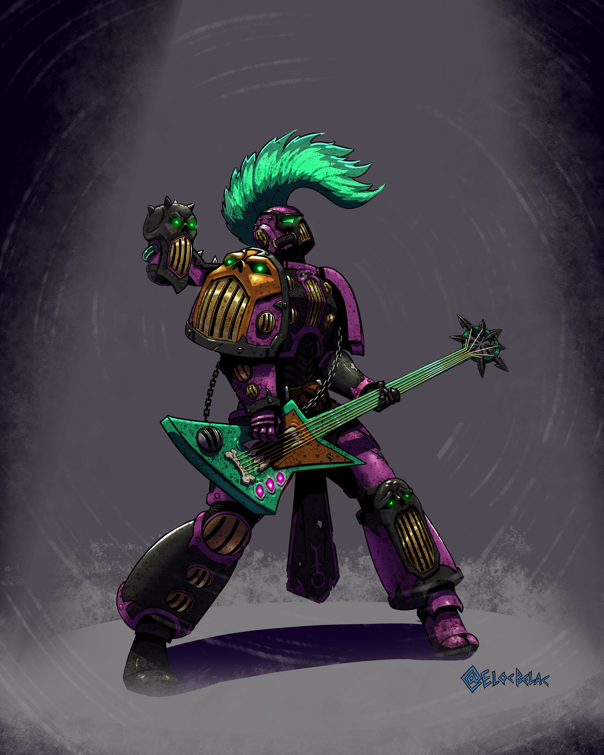 noise marine guitarist