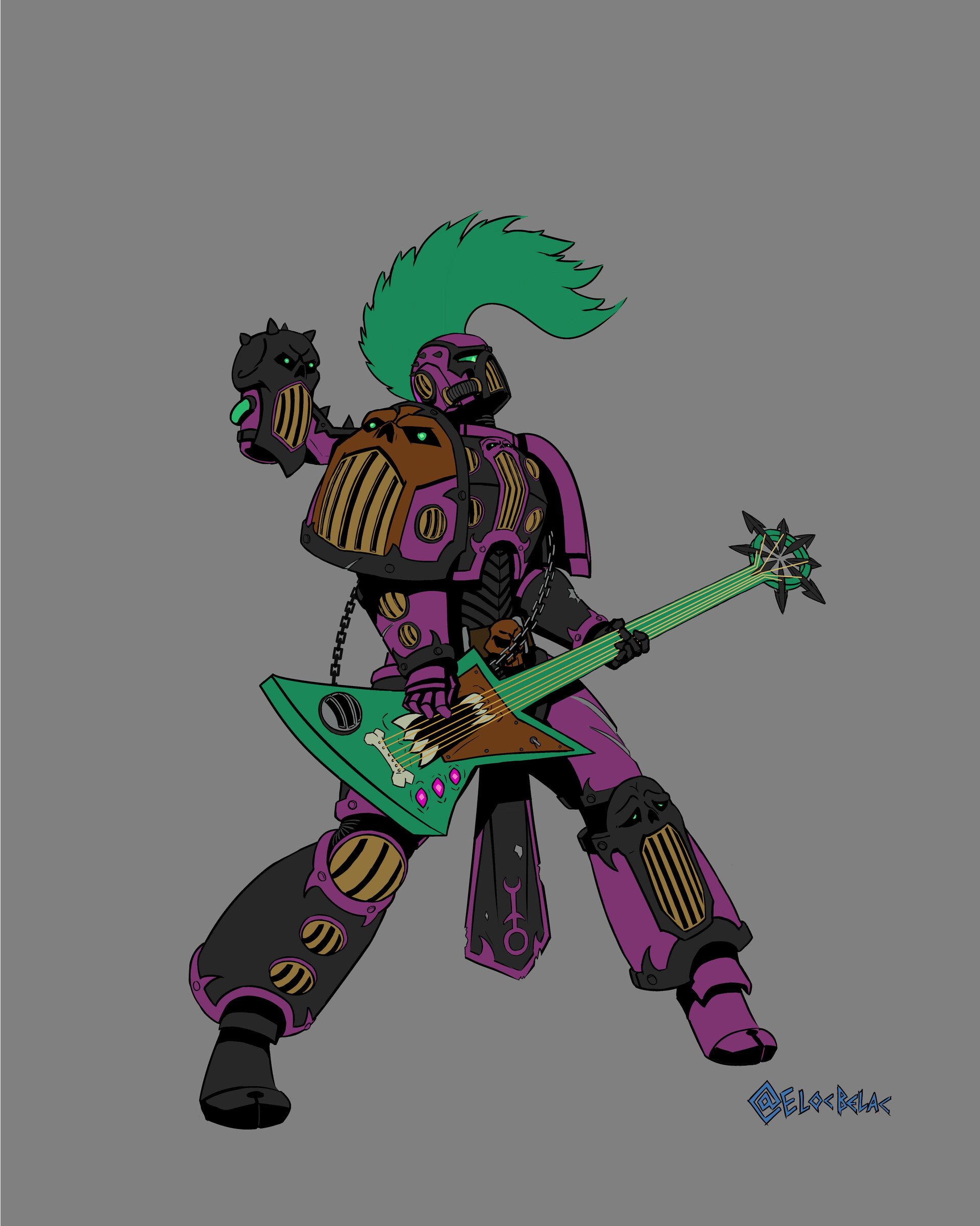 noise marine guitarist