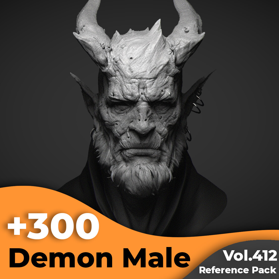 3D Head Sculpt References in 4K - Tika Art