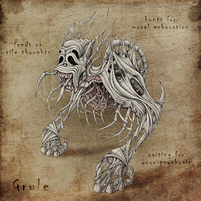 the rake monster drawing