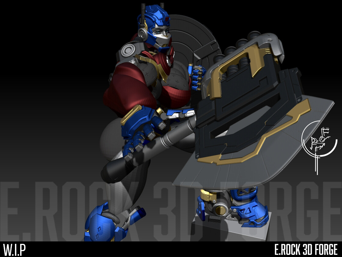 EROCK 3D FORGE - Mech Female II – Full Update Pose 2