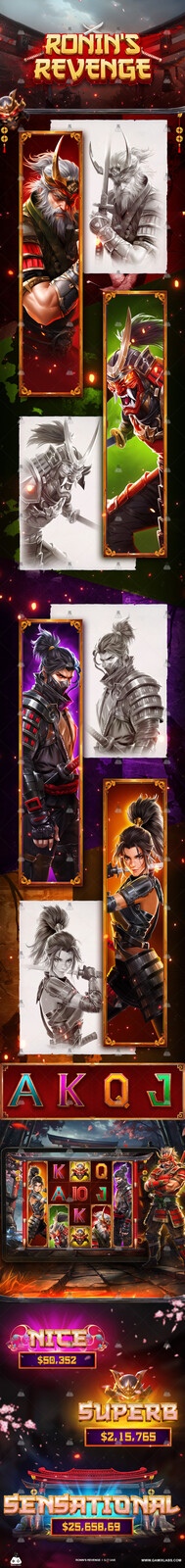 Slot Game Art Outsourcing Company | Gamix Labs - Ronin's Revenge - A ...