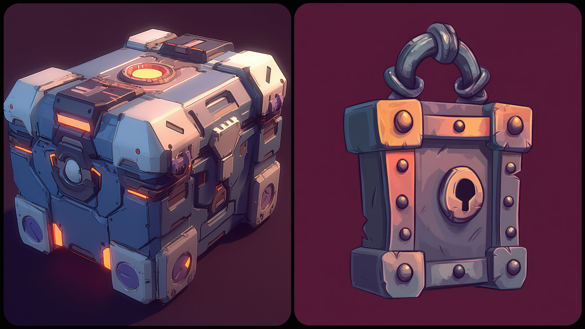 Ferial Concept - 🔹480 Sci-Fi Stylized Asset Reference Image Pack v.14 |4K|