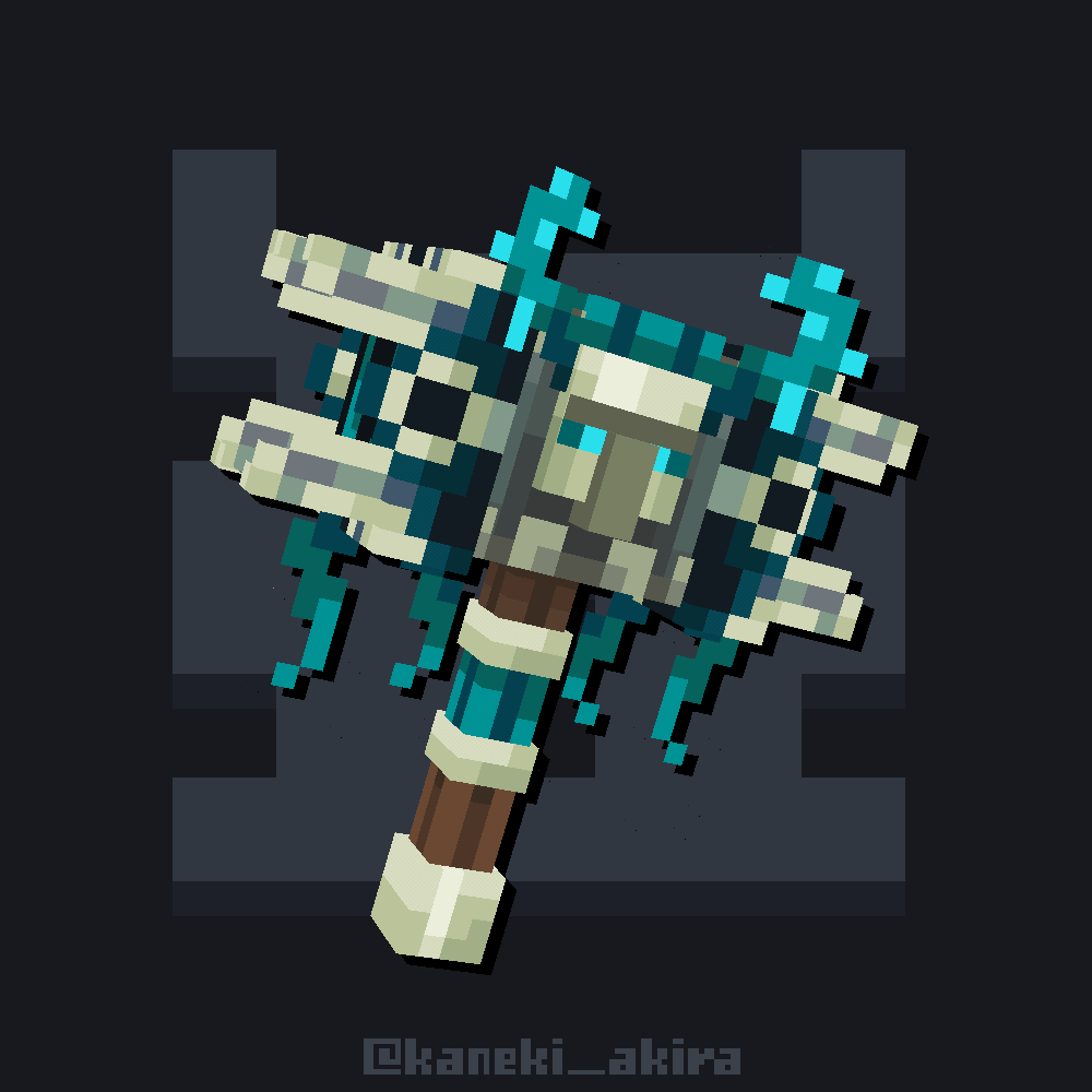 Kaneki Akira - Resonant Golem Hammer - Minecraft Style