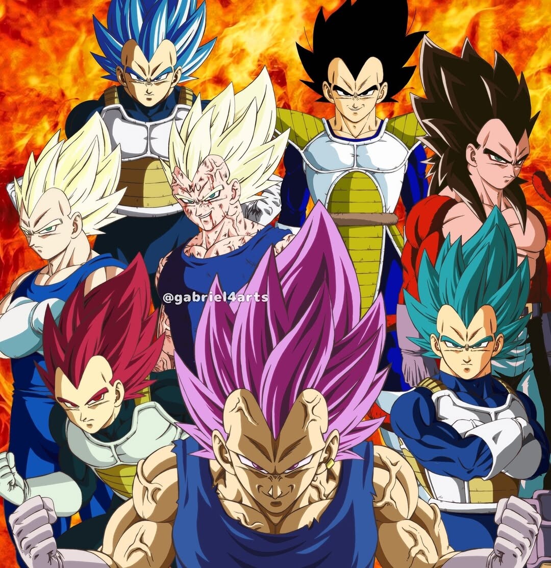 ArtStation - Vegeta All Forms