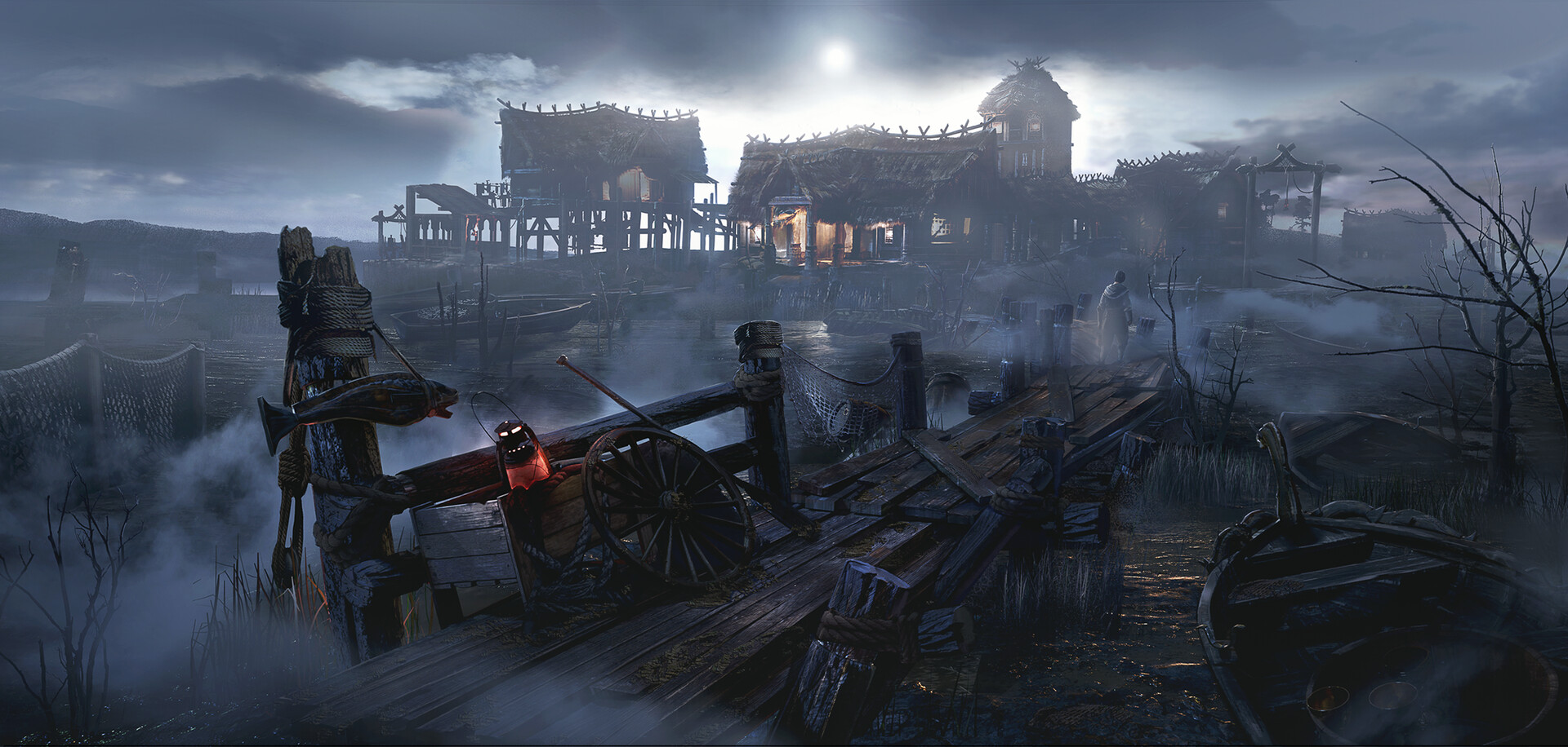 ArtStation - swamp town