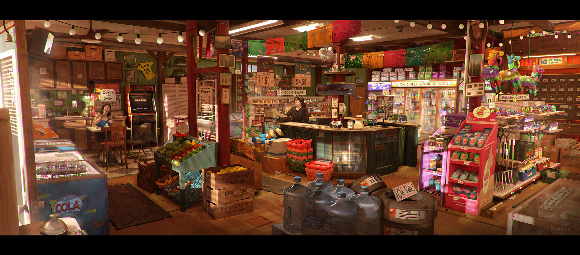 ArtStation - Small Town General Store (Ed's Mini Store)