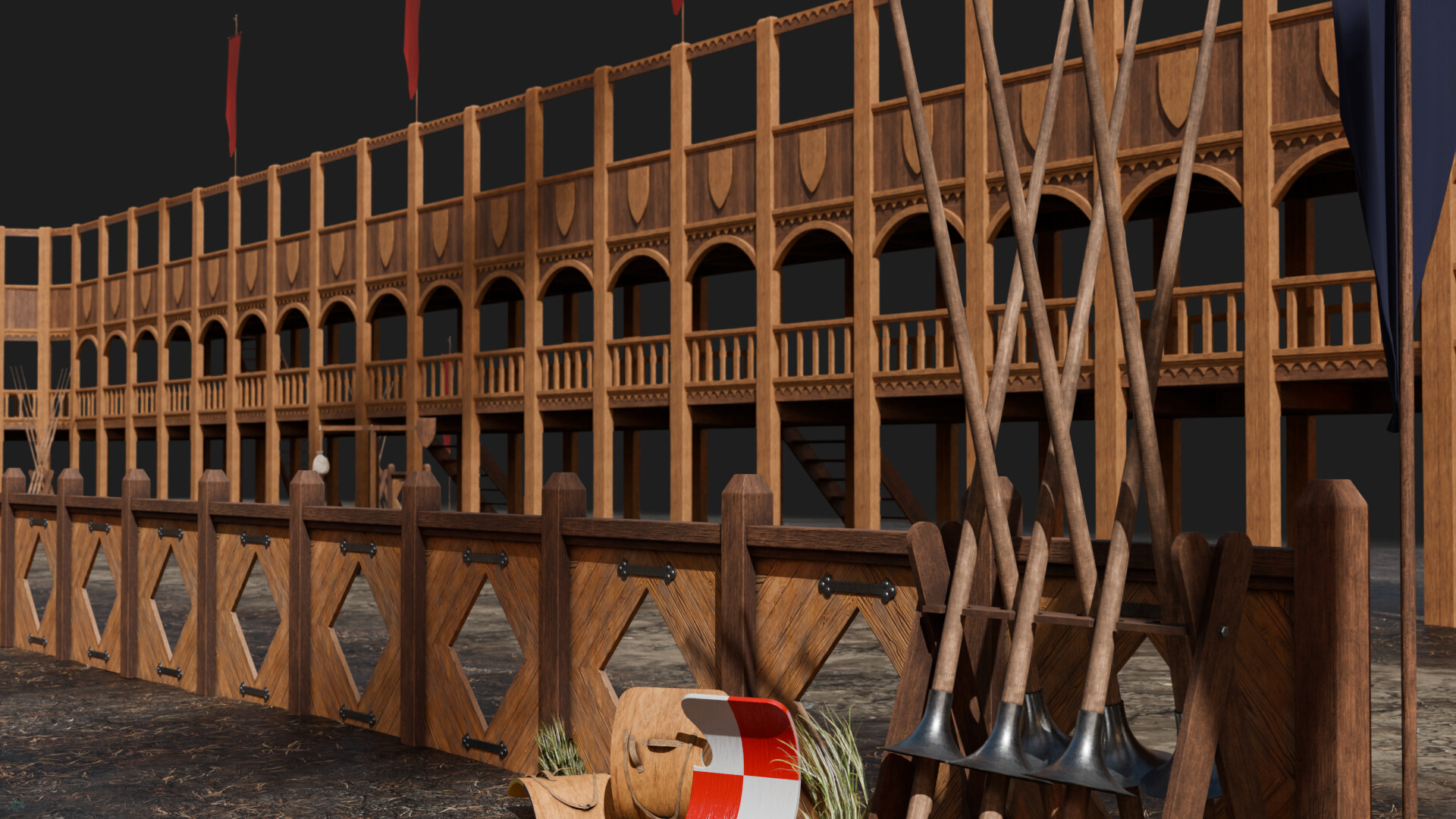 Hubert Knoblauch - 3D Content Online - Medieval modular Jousting Arena ...