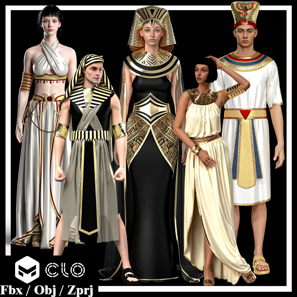 ArtStation - Ancient Egyptian Outfit Pack