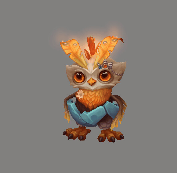 ArtStation - Owl Pets Animation Allods Online