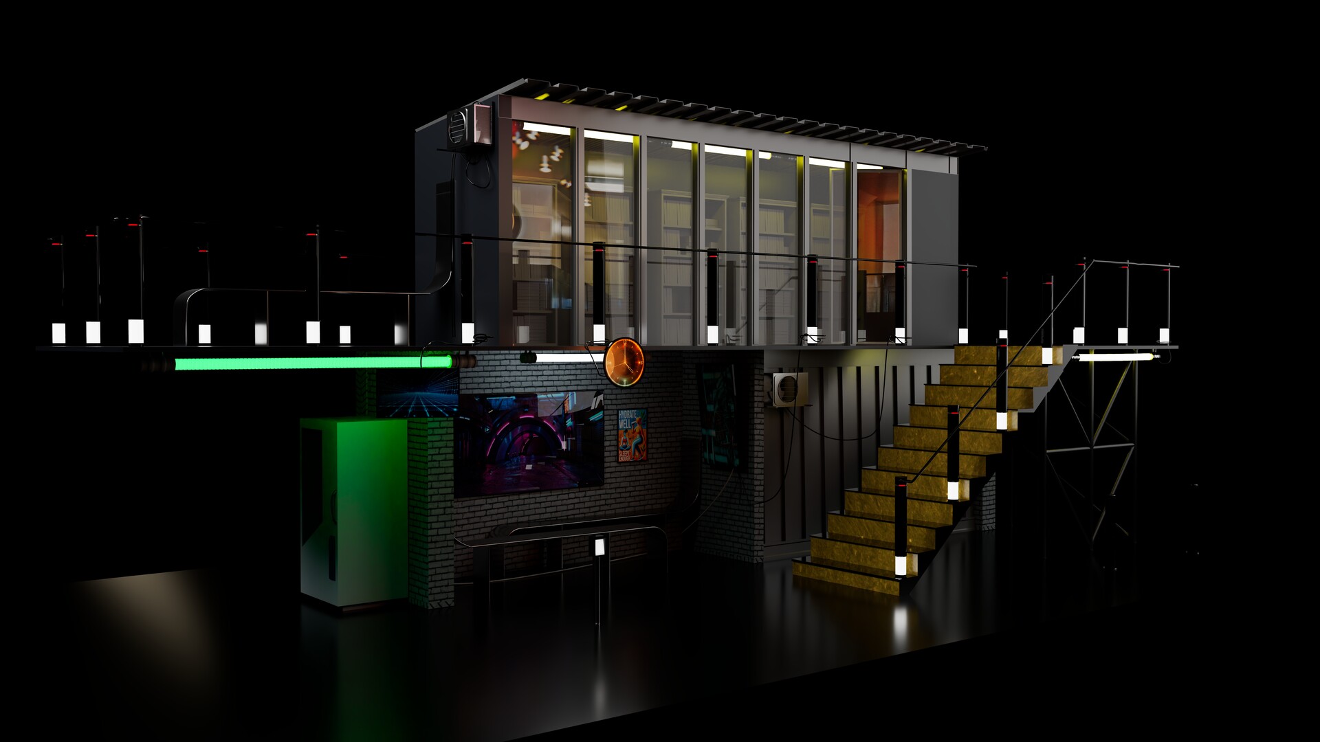 ArtStation - Bus Stand