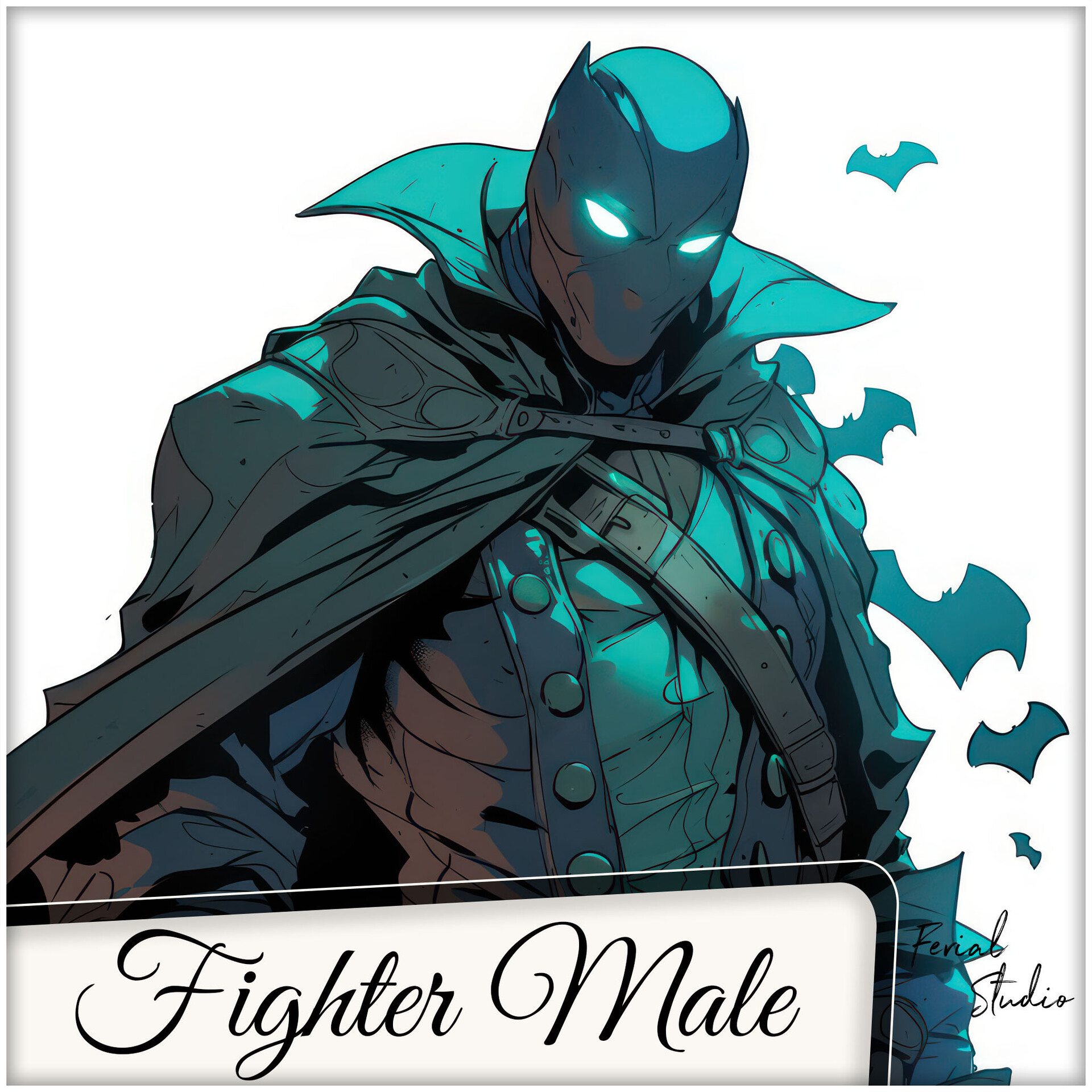 Ferial Studio - 🔹240 Fighter Male - Cartoon Character Reference Image ...