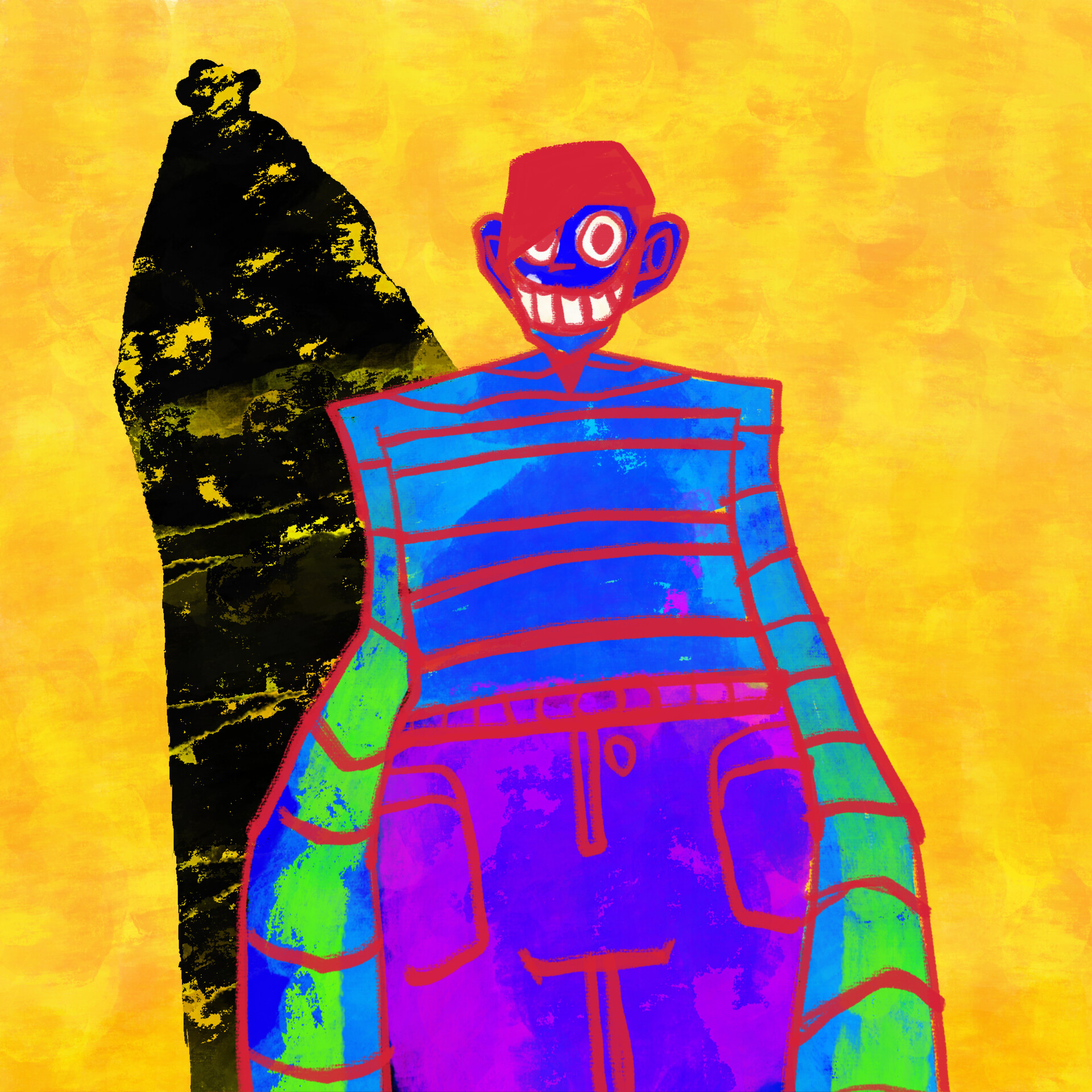 ArtStation - Laughing Man Illustration