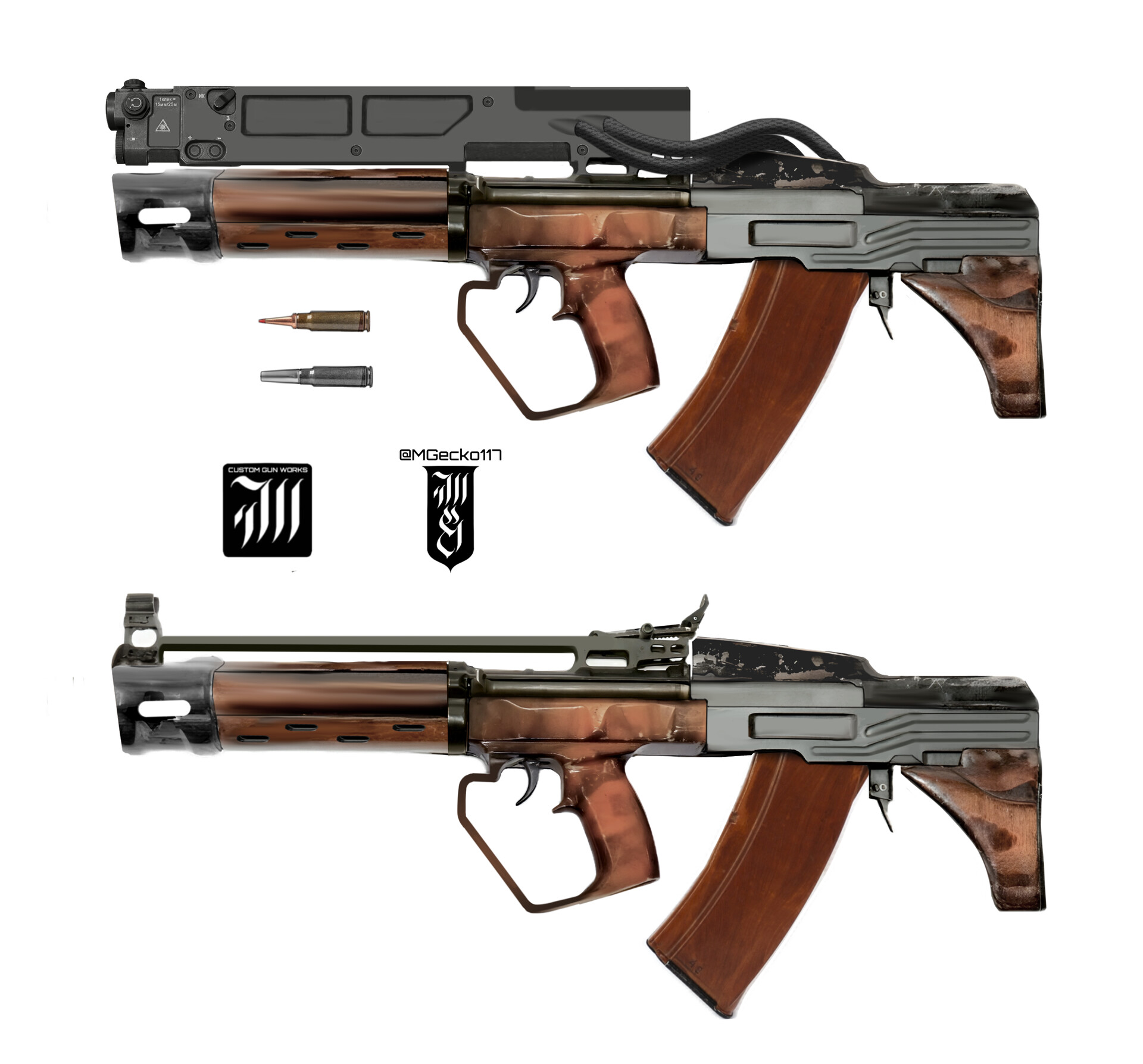 ArtStation - Client Work Cold War Soviet Experimental Bullpup