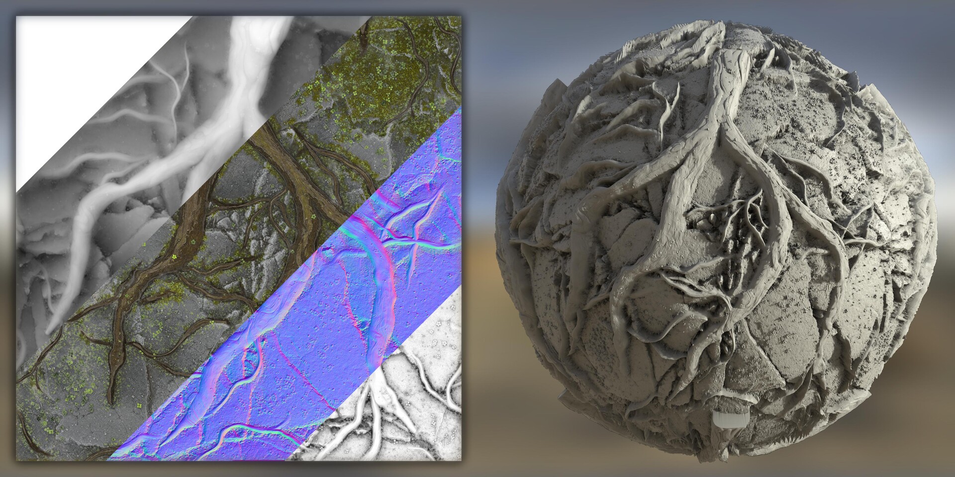 Stefan Oprisan Portfolio - PBR Spline Roots