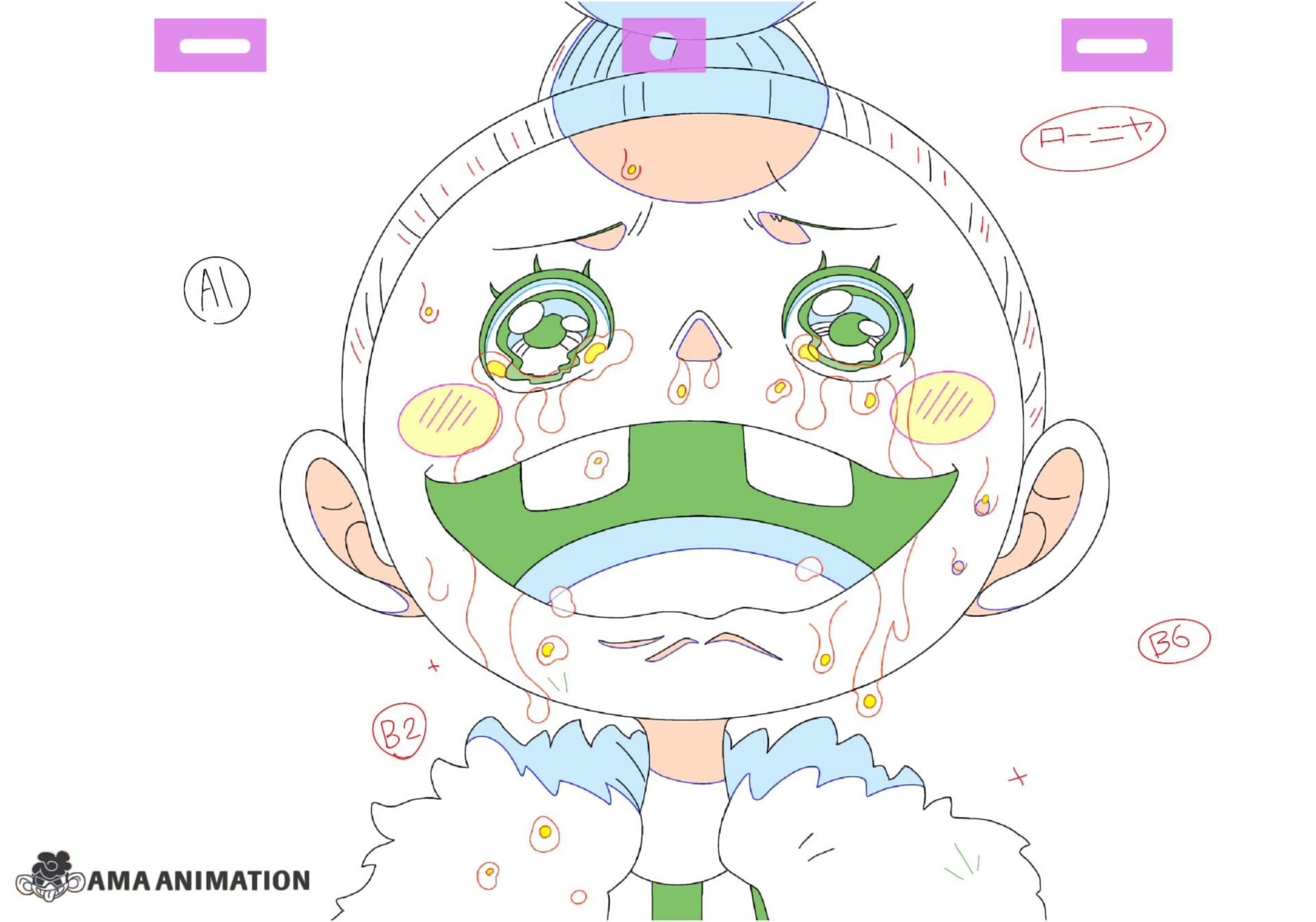 Amanomoon - One Piece 1148 Elbaph Arc Ronja smile in Anime Style