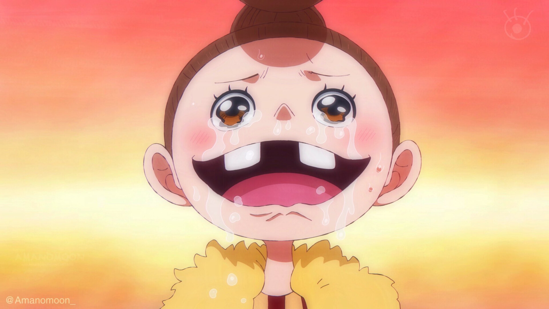 Amanomoon - One Piece 1148 Elbaph Arc Ronja smile in Anime Style