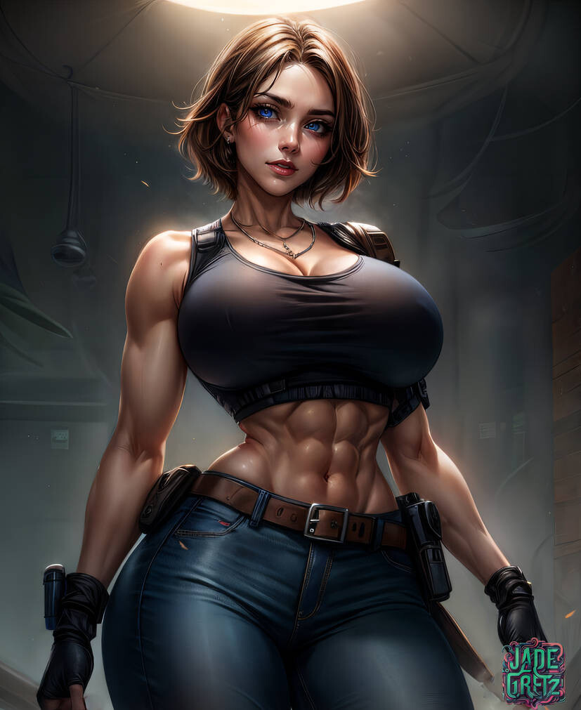 ArtStation - Jill Valentine: One Woman Versus the Virus by Jade Gretz