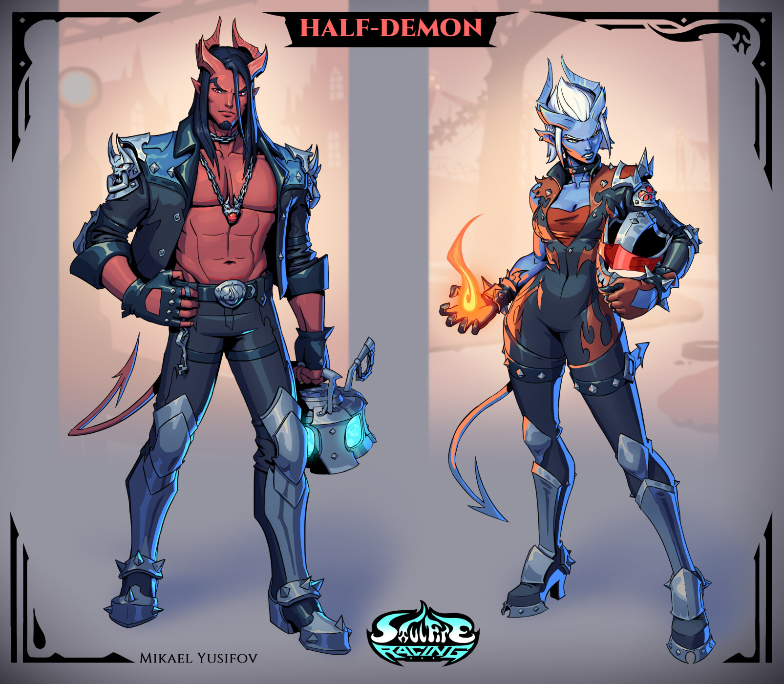 half demon concept art
