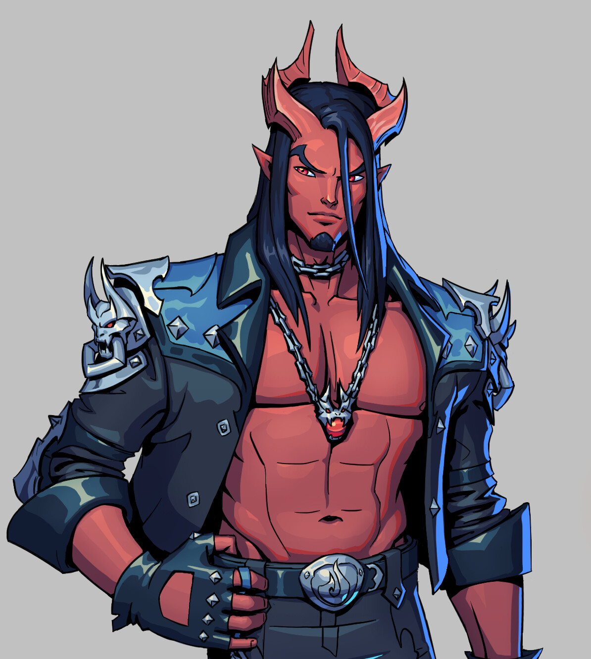 half demon concept art