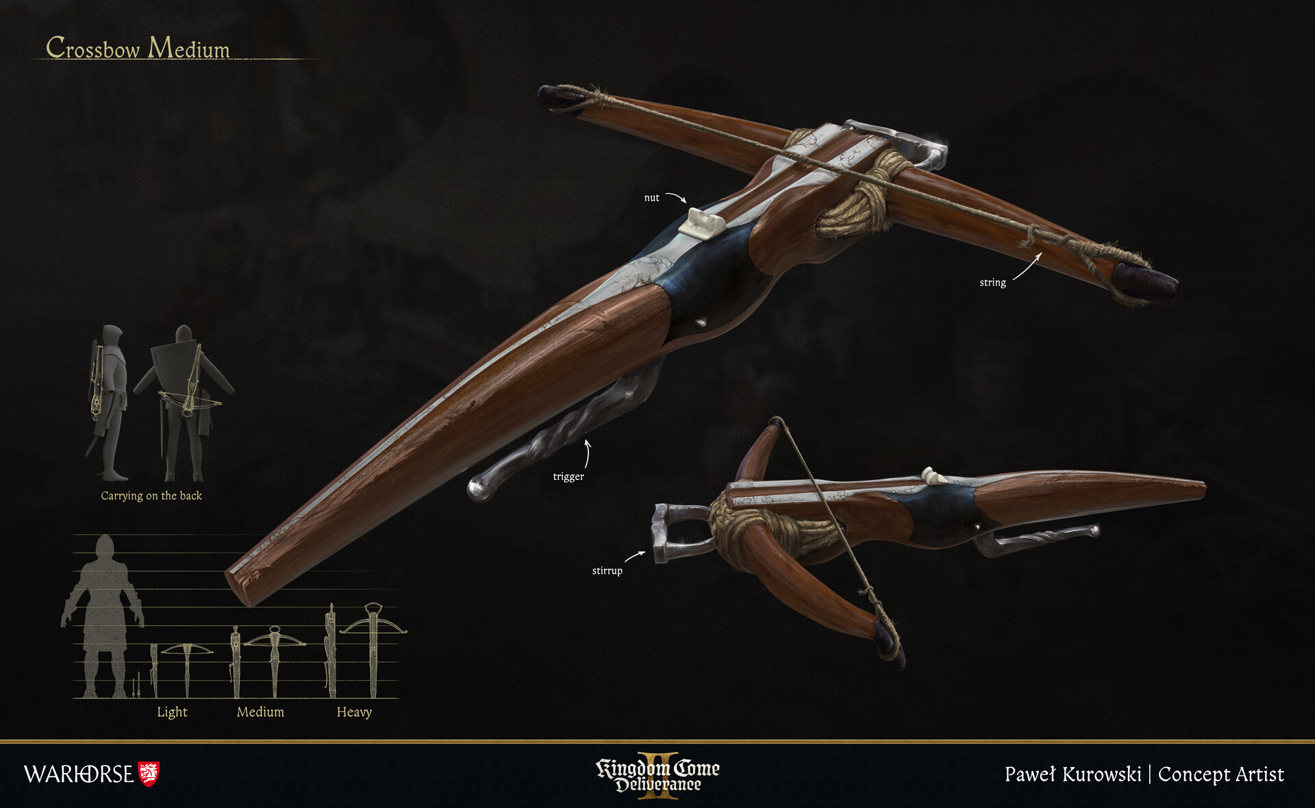 Pawel Kurowski - Kingdom Come: Deliverance II - Weapons crossbows ...