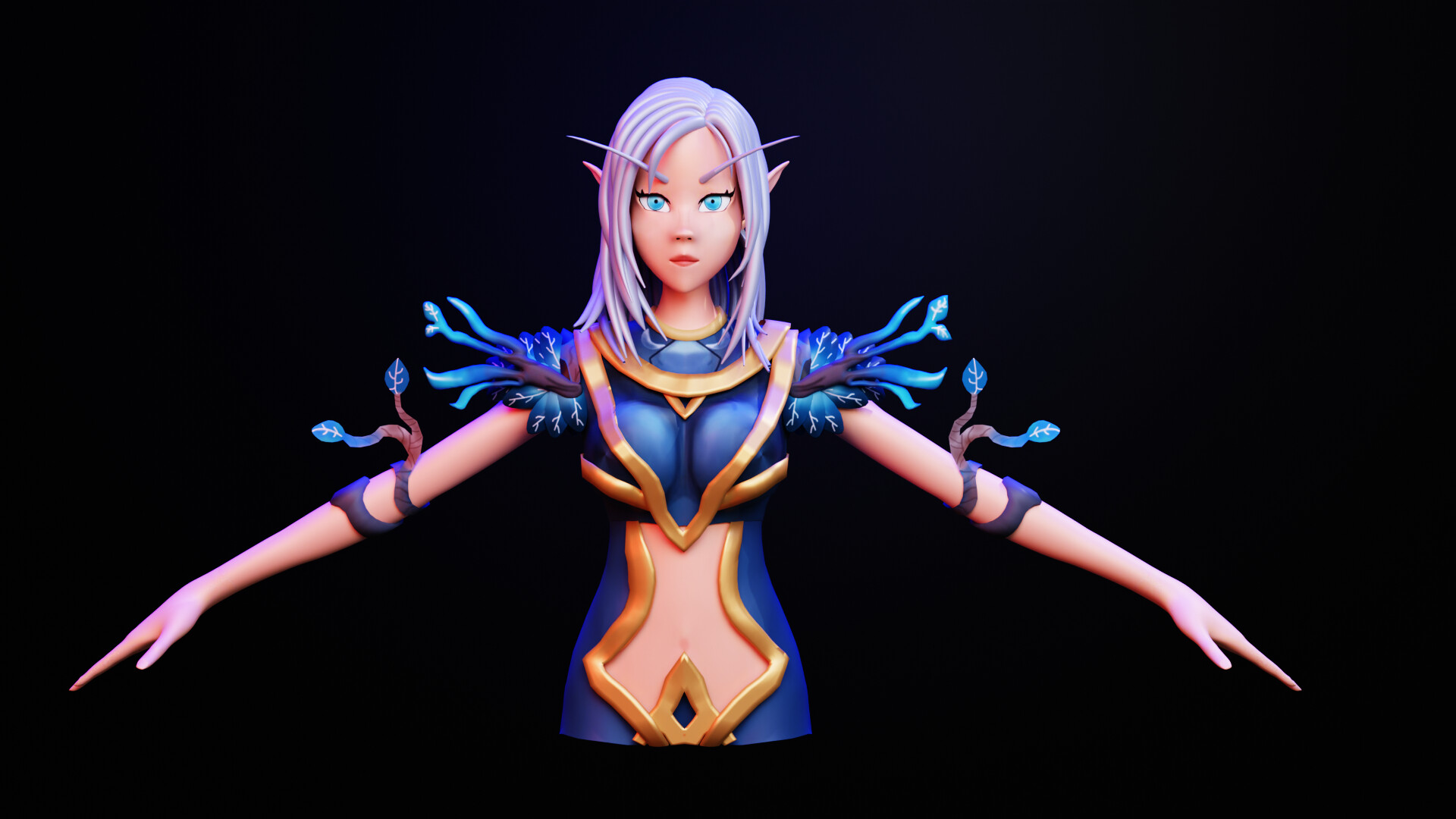 ArtStation - 3D Vtuber Model Half Body