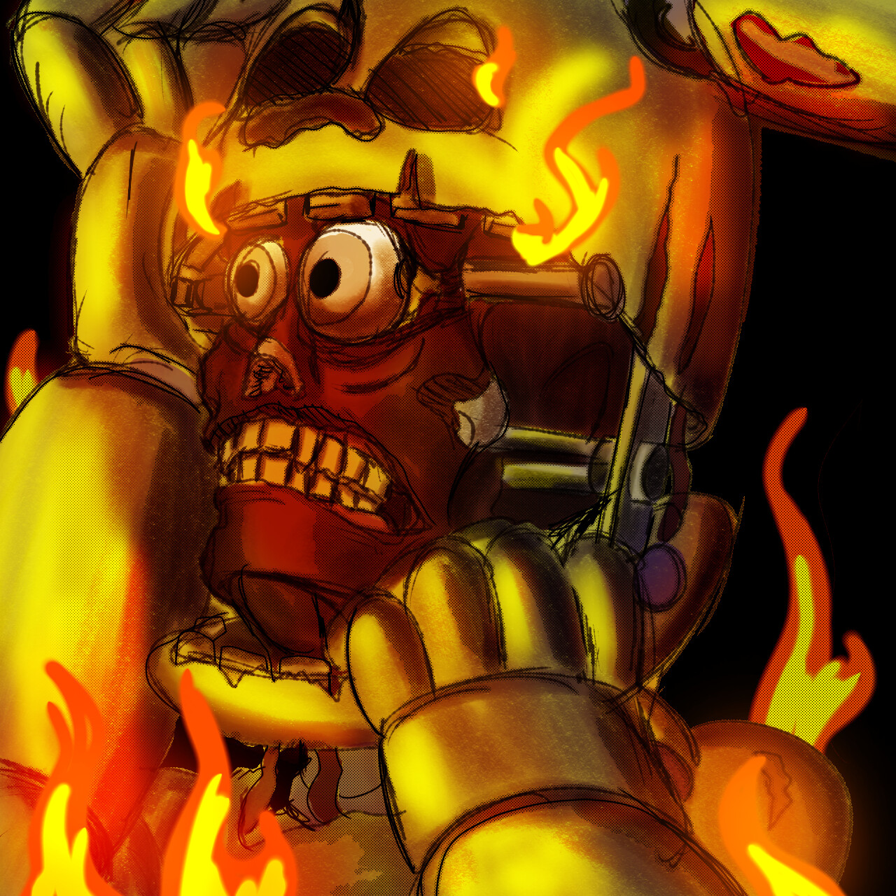 ArtStation - FNaF Fanart: Springtrap