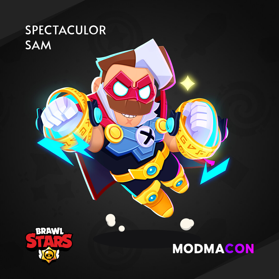 ArtStation - SPECTACULOR SAM: BRAWL STARS