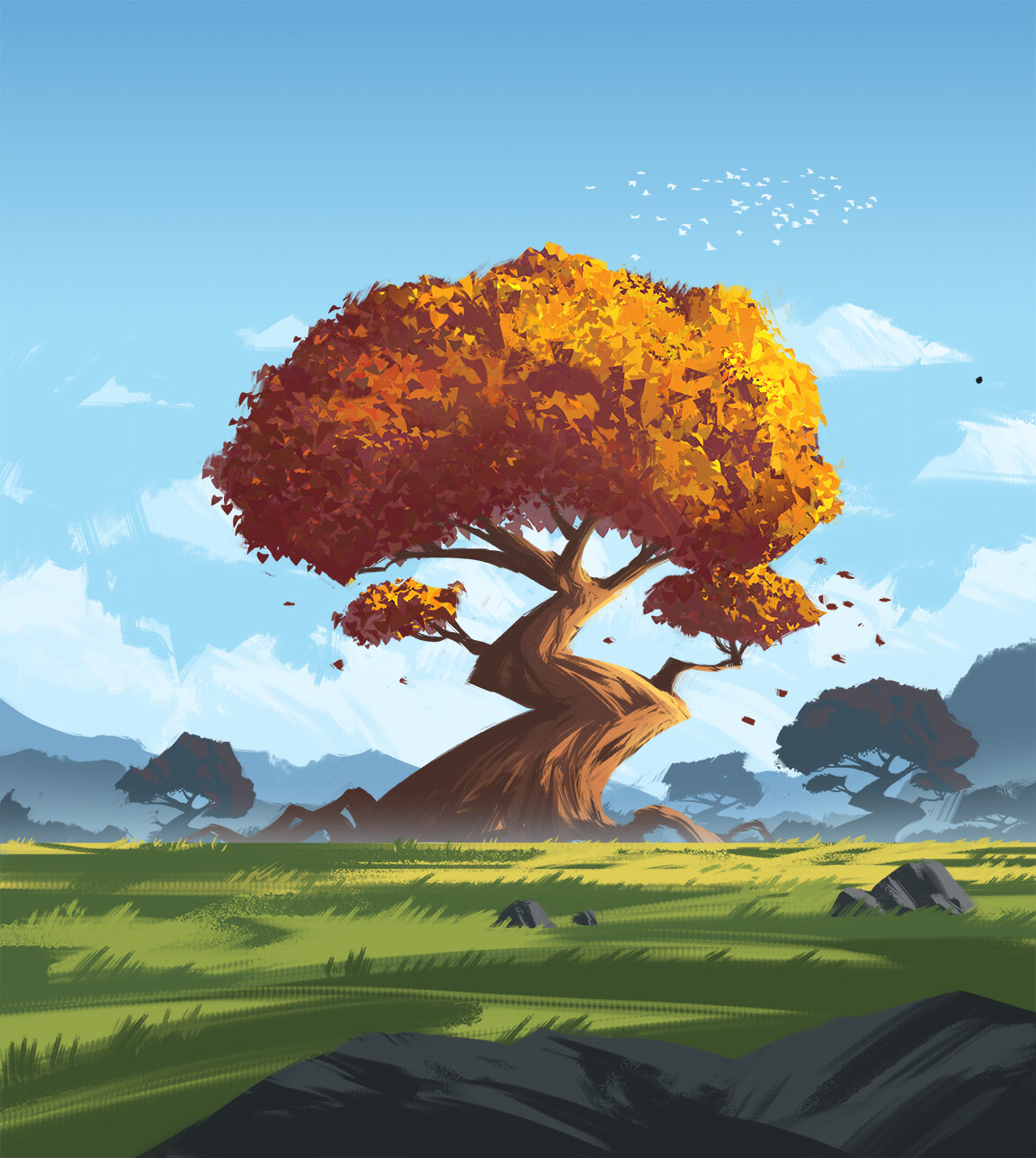 ArtStation - Fantasy Tree Artwork