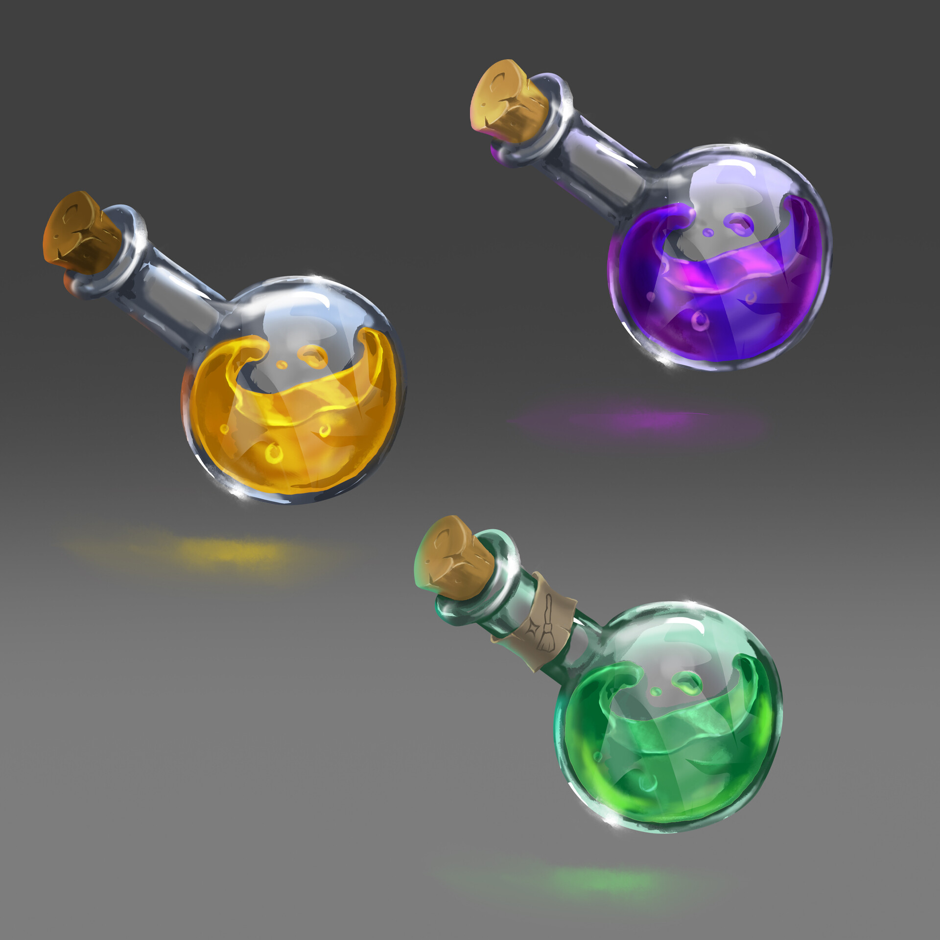 ArtStation - Magic Potions — Hand-Painted Assets
