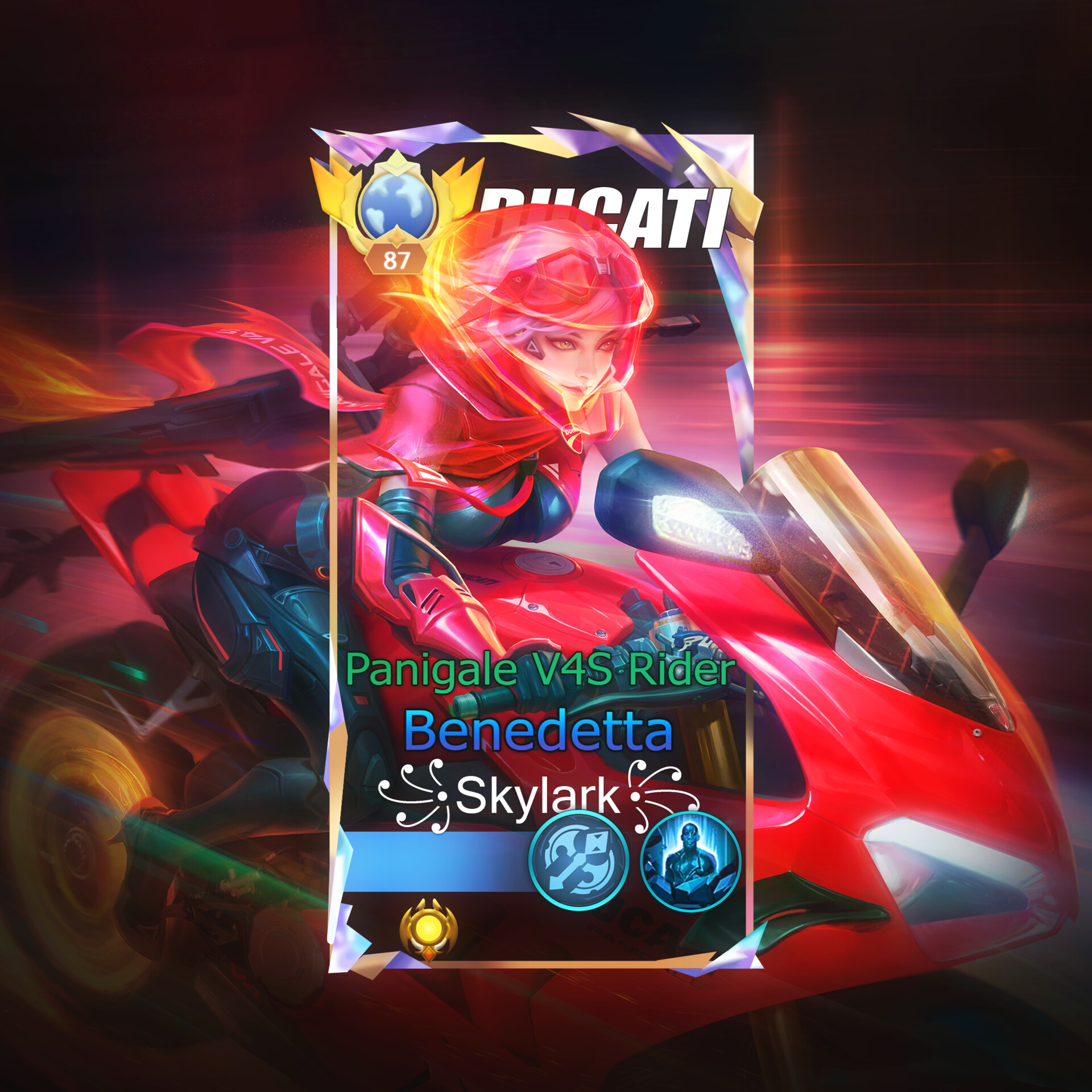 ArtStation - MLBB X DUCATI Benedetta Panigale V4S Rider