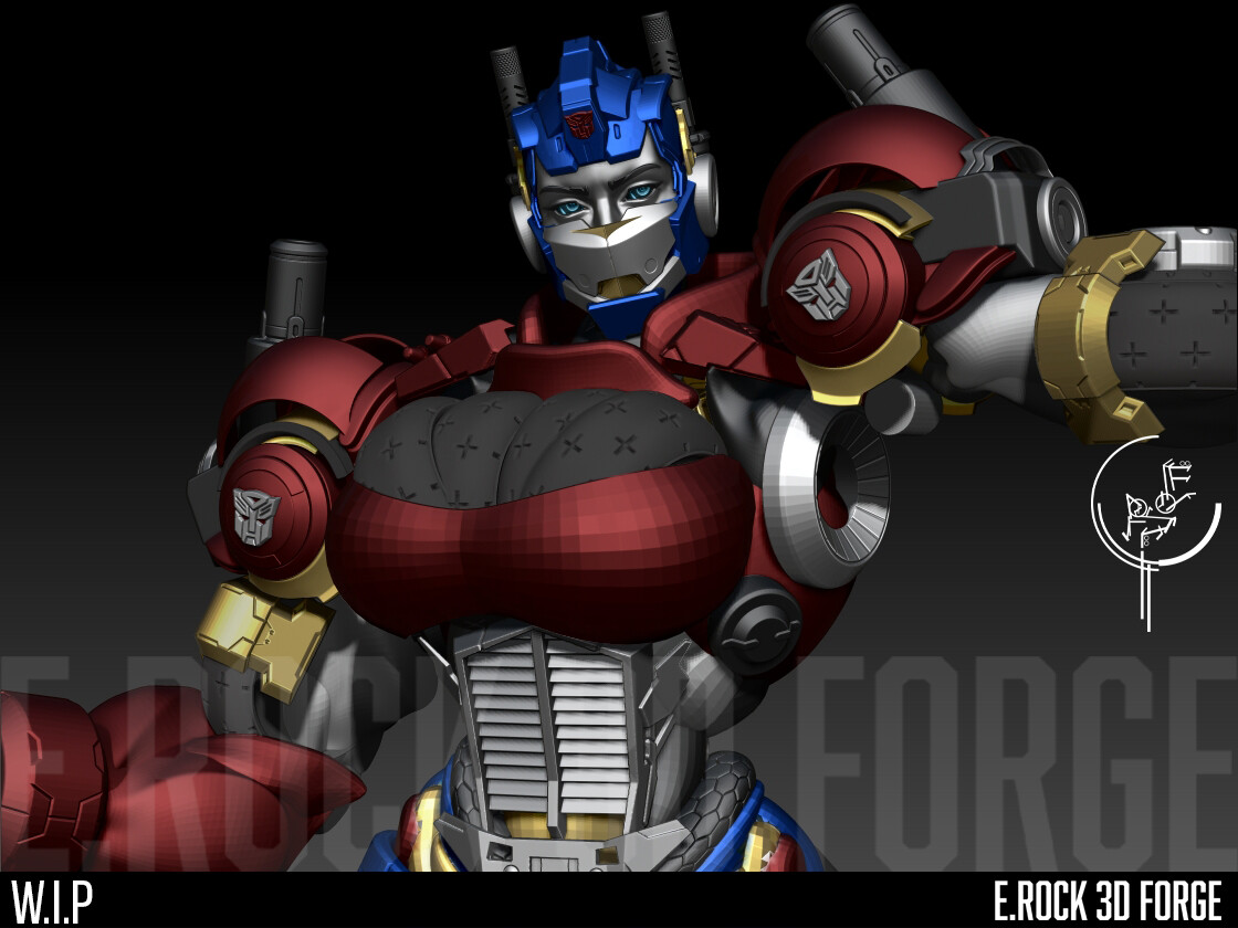 EROCK 3D FORGE - Mech Female II – full update 2 pose 4 close ups