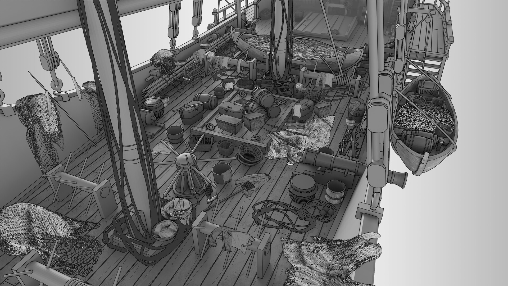 ArtStation - Chinese Junk Layout Ideas
