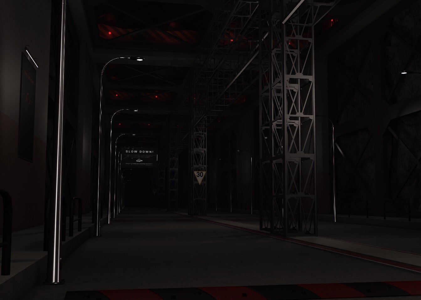 ArtStation - Site-45 Sector 4 Road way