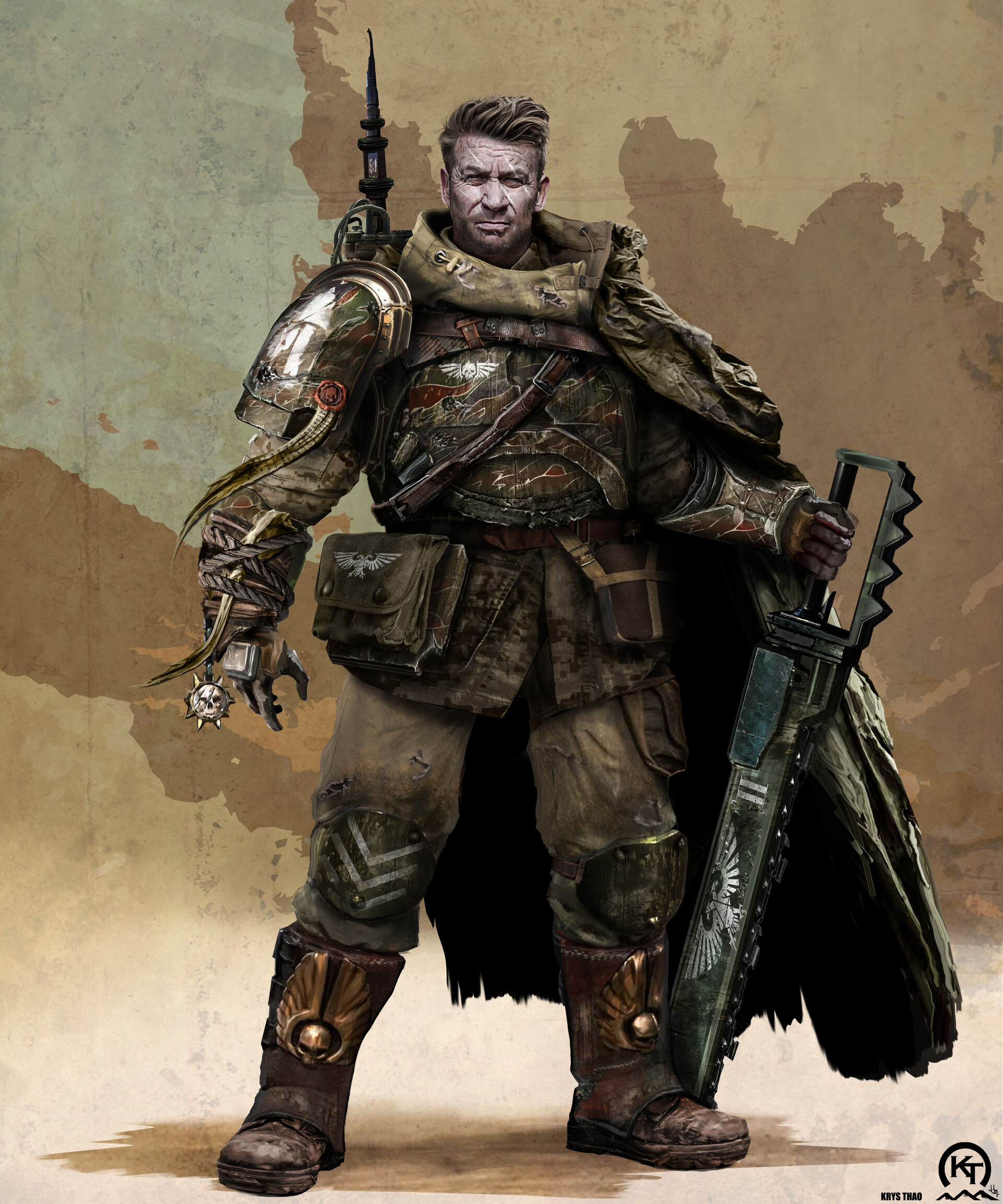 ArtStation - Warhammer 40k ASTRA MILITARUM "Kasrhin Guards"