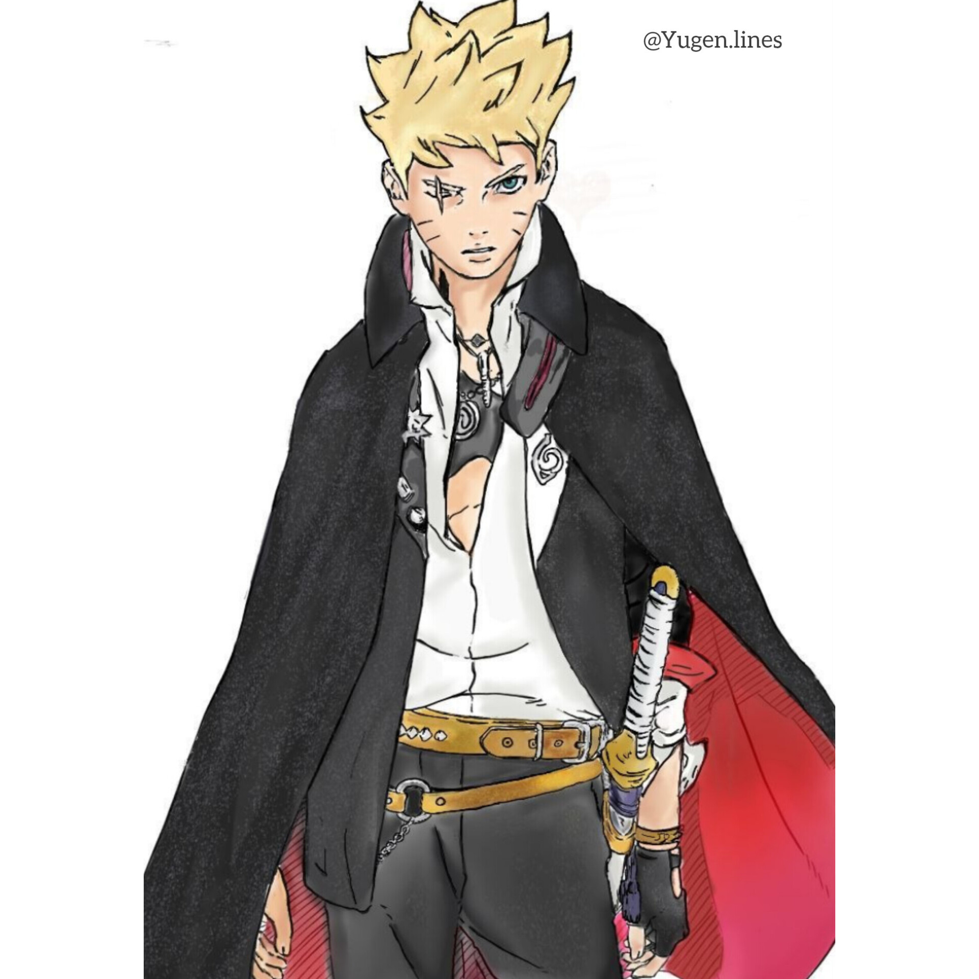 ArtStation - Boruto 2d drawing